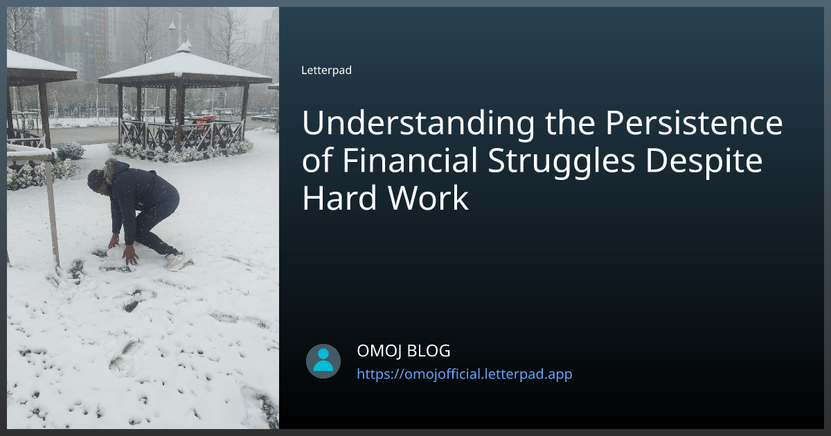 Understanding the Persistence of Financial Struggles Despite Hard Work ...